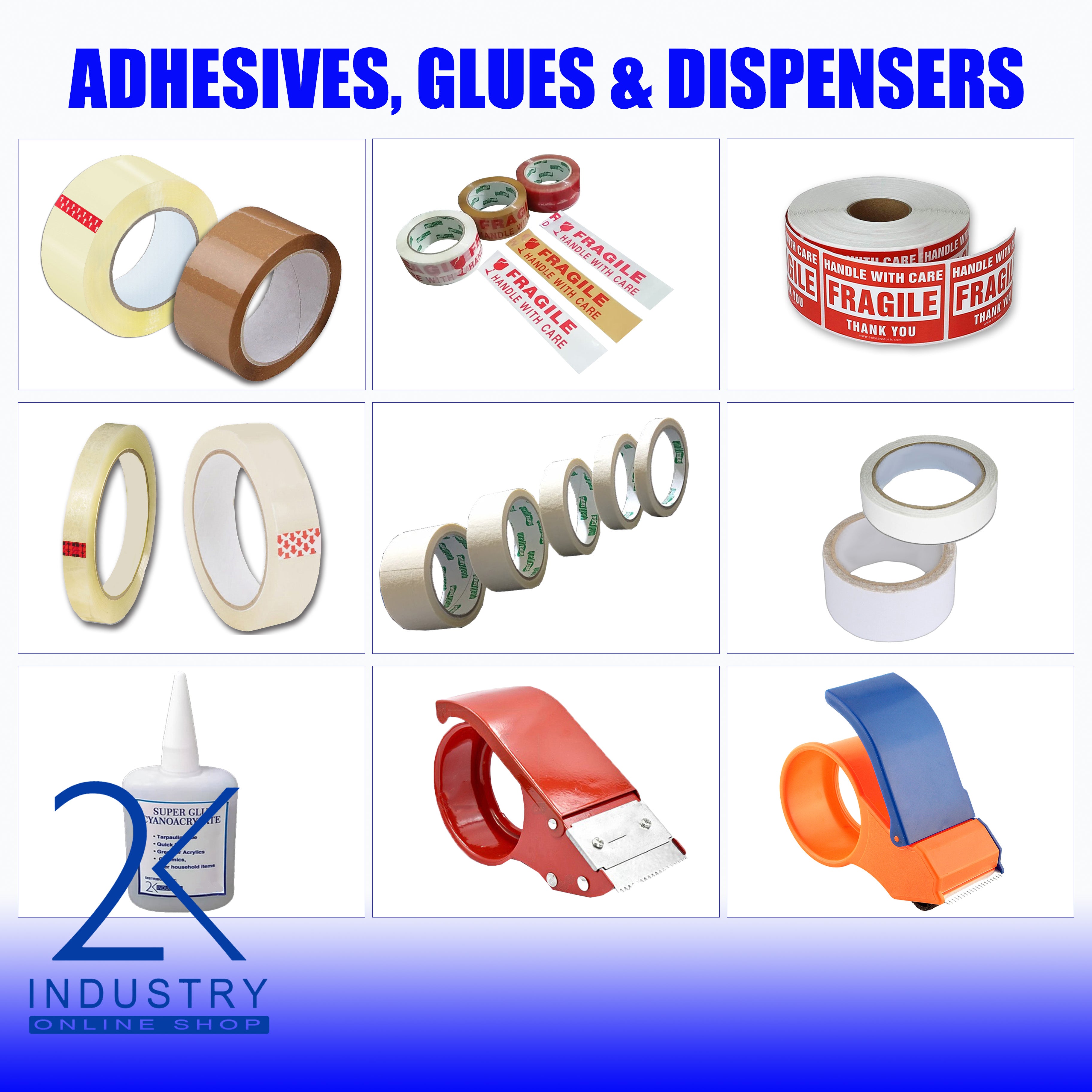 ADHESIVES/GLUES/TAPES – 2K Industry Online shop