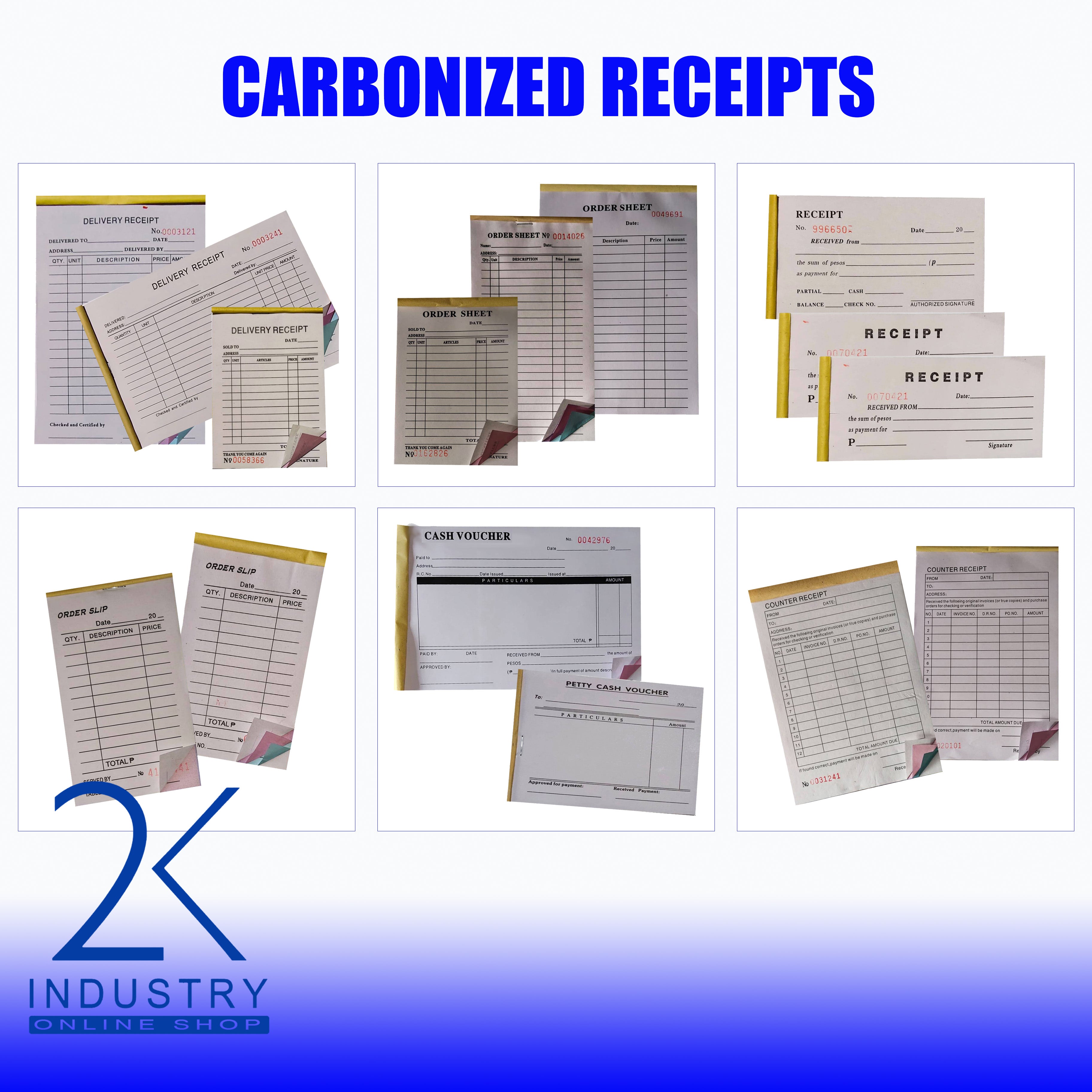 RECEIPTS – 2K Industry Online shop