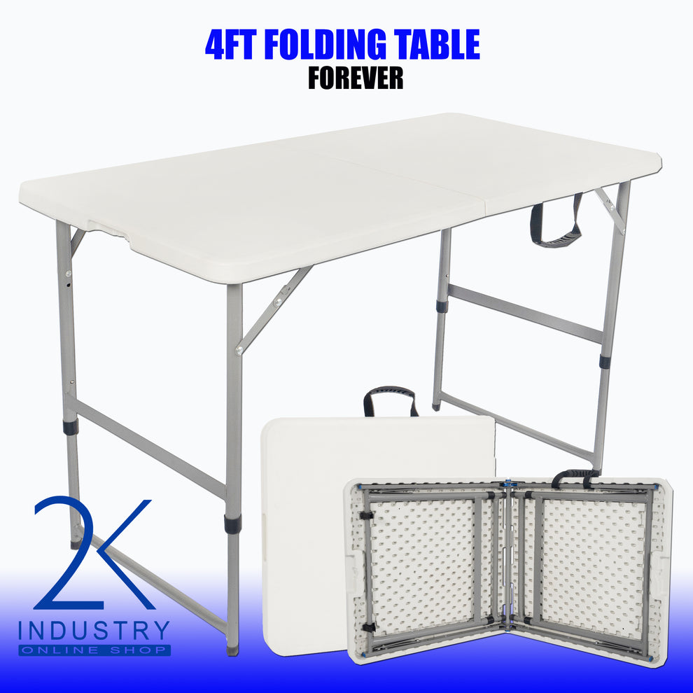 FOREVER Plastic Folding Table 4FT/Fold-in-half FOLDABLE TABLE – 2K ...