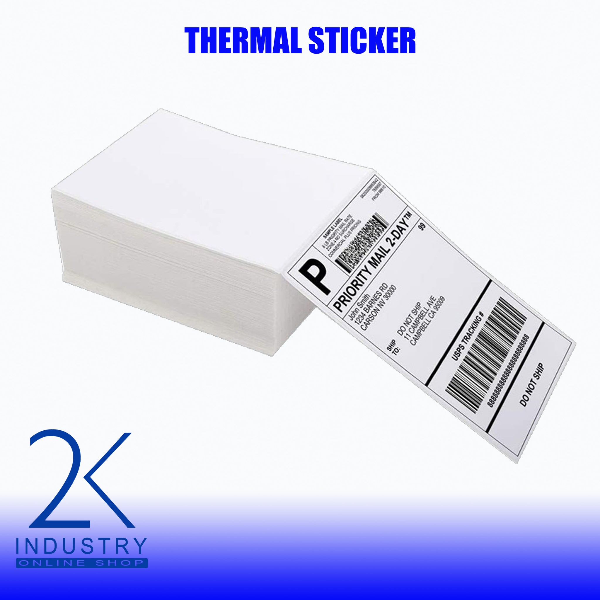 A6 THERMAL STICKER (100mm X 150mm) AIR WAYBILL STICKER – 2K Industry ...